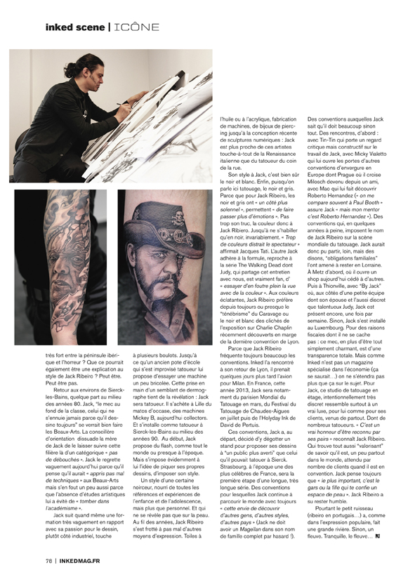 Inked magazine article sur Jack Ribeiro. | Festival du tatouage de ...